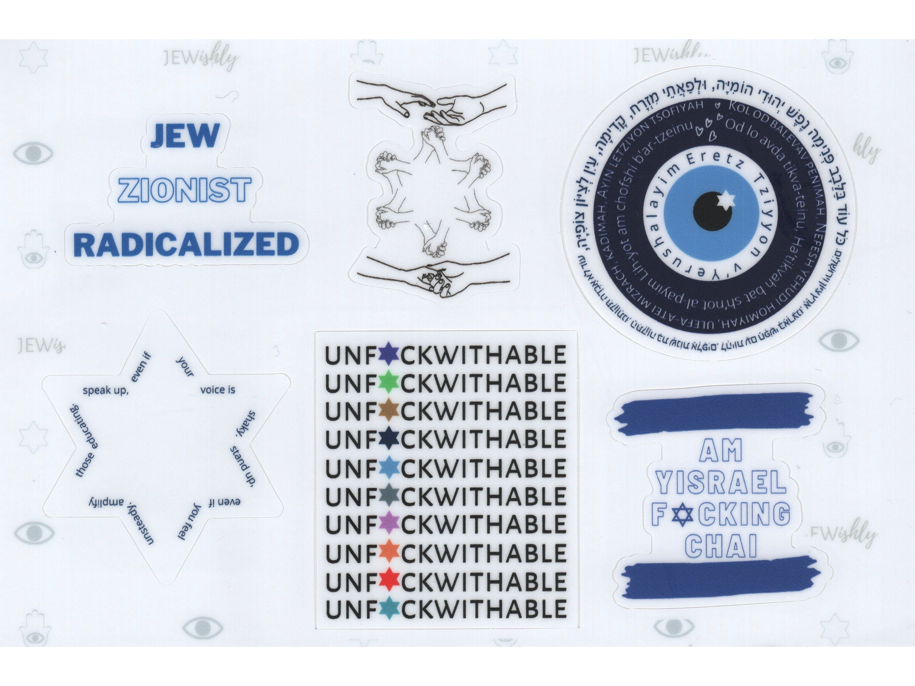 Jewish Pride Sticker Sheet – JEWishly