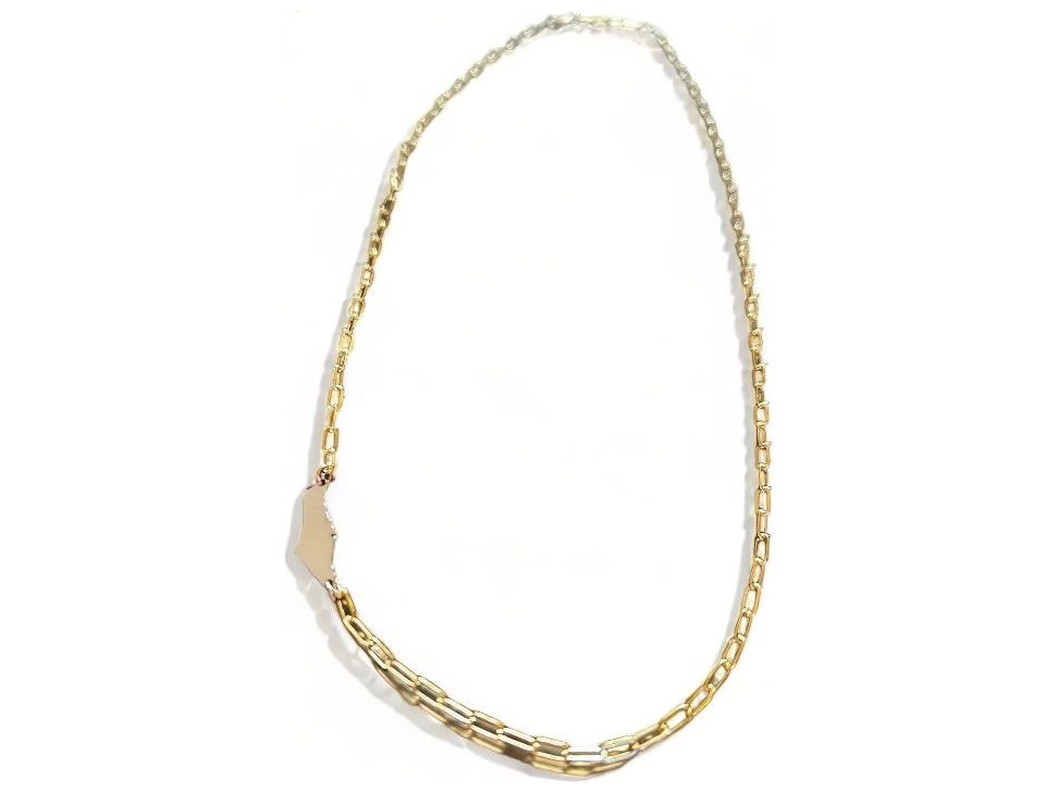 Map of Israel Paperclip Necklace – JEWishly